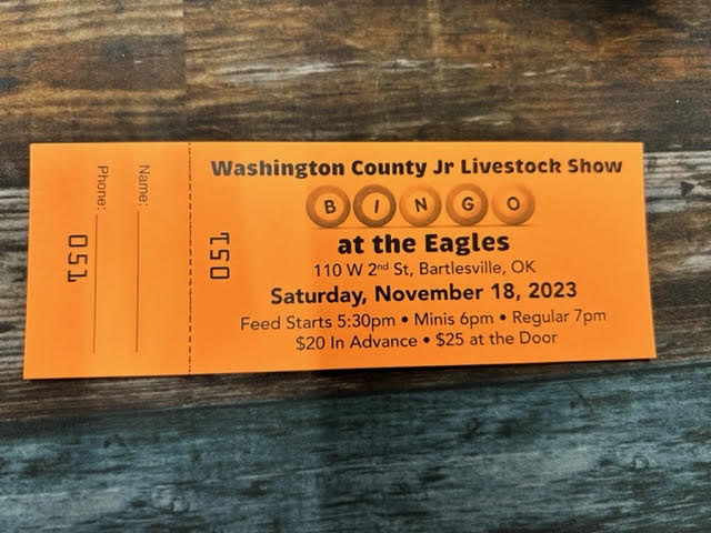 Caney Valley - Bingo Fundraiser